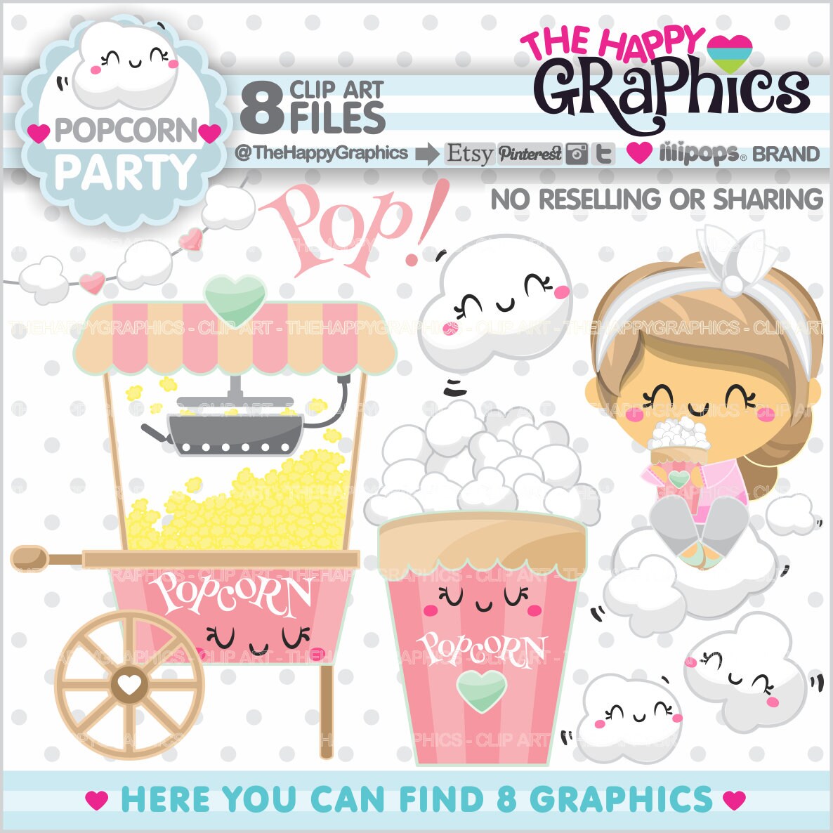 Popping Popcorn Clipart