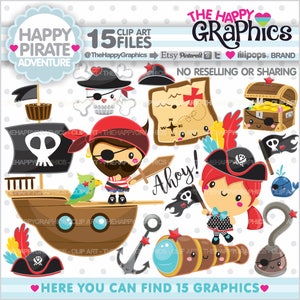 Pirate Clipart, Pirate Graphic, COMMERCIAL USE, Pirate Party, Pirate ...