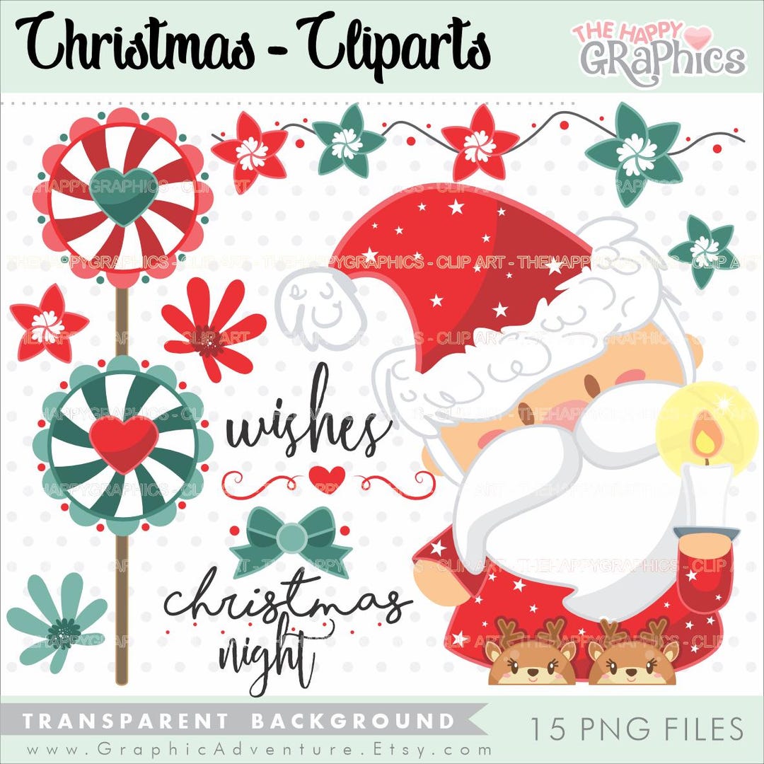 Santa Claus Clipart, Christmas Clipart, Noel Clipart, Noel Graphics ...
