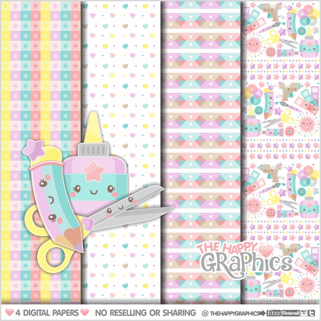 Craft Digital Paper, Craft Decor, COMMERCIAL USE, Craft Elements, Craft ...