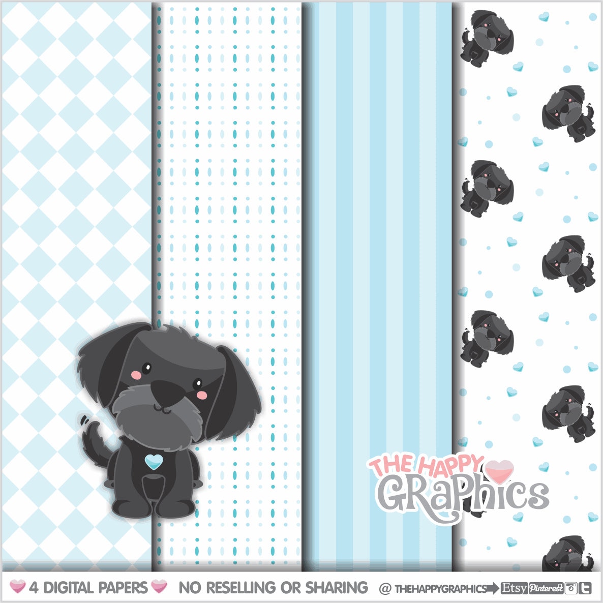Dog Digital Paper COMMERCIAL USE Dog Pattern Printable - Etsy