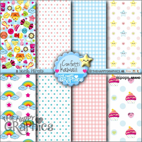 Rainbow Digital Paper COMMERCIAL USE Rainbow Pattern - Etsy