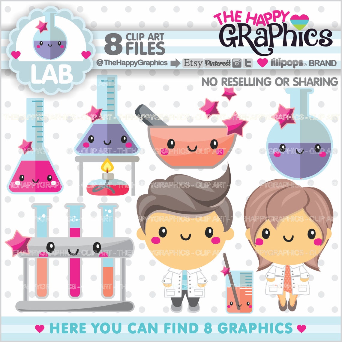 Lab Clipart Lab Graphic COMMERCIAL USE Planner Accessories - Etsy