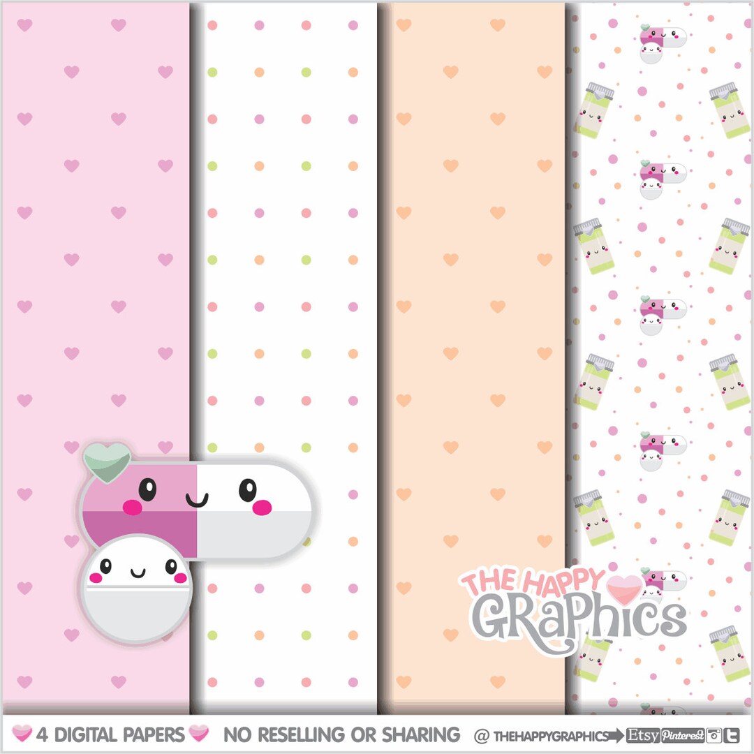 Medicine, Digital Paper, Digital Pattern, Prescription, Medical, Cute ...