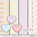 Candy Heart Digital Paper, COMMERCIAL USE, Valentines Day Pattern ...