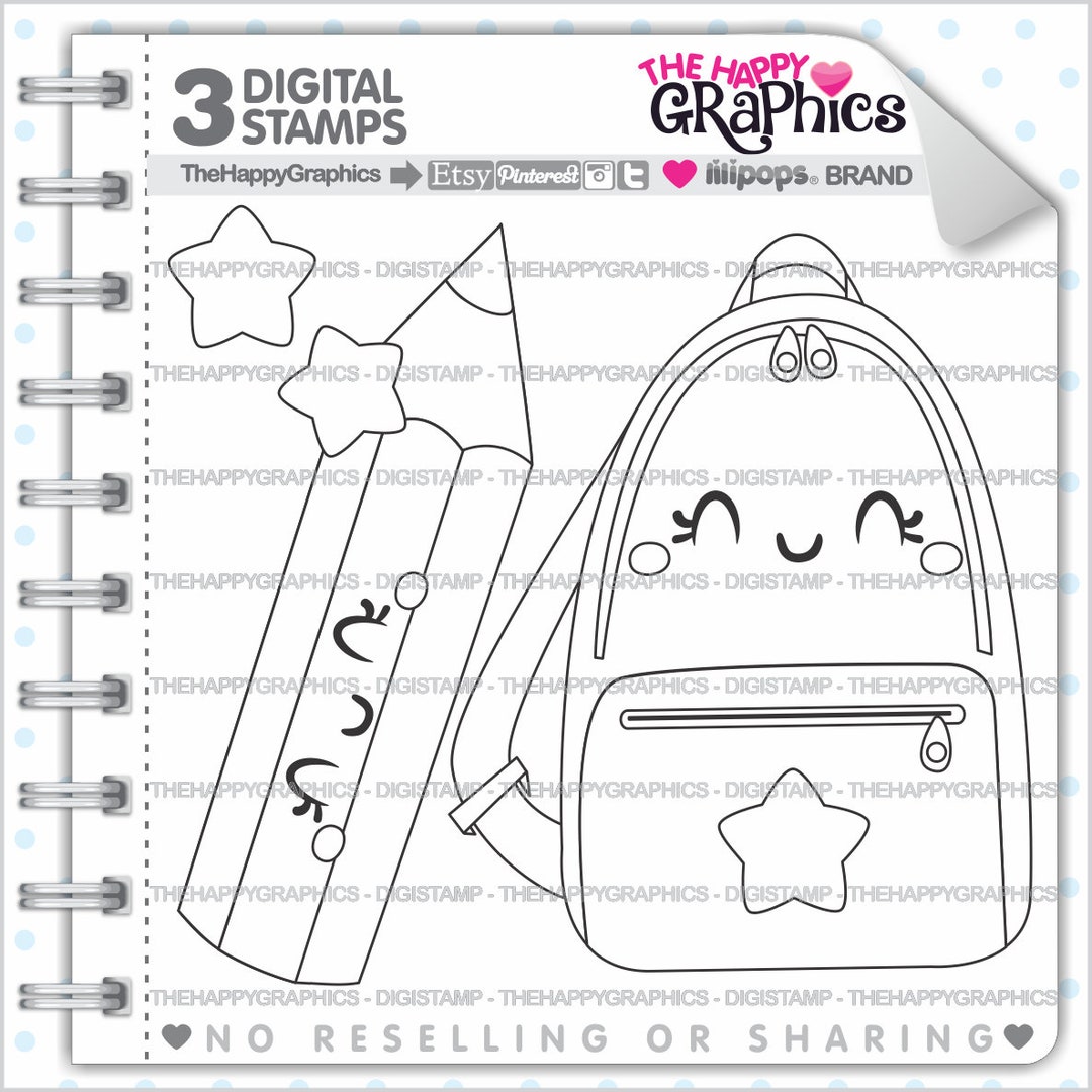 School Stamp, Commercial Use, Digi Stamp, Digital Image, School ...