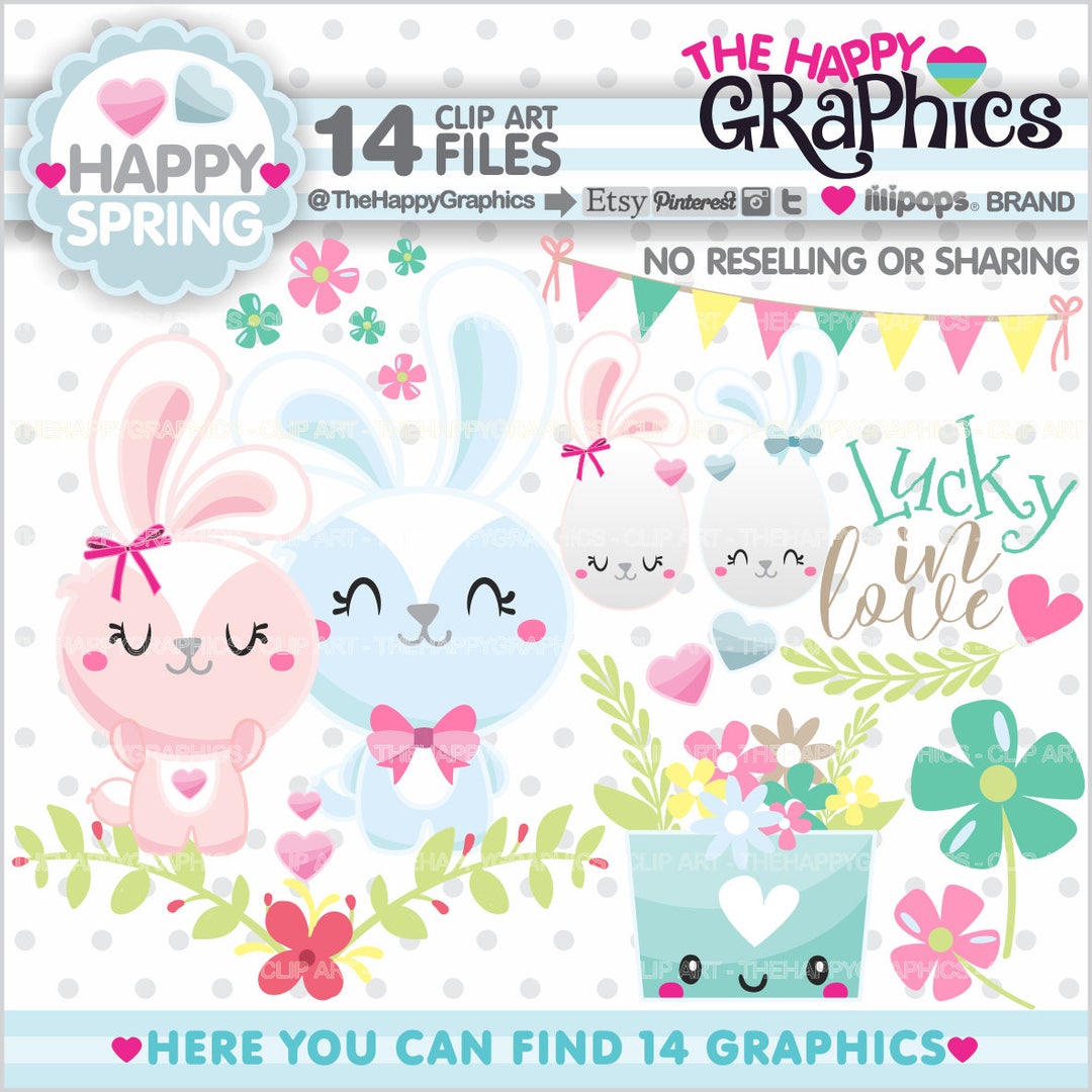 Spring Clipart, Spring Graphics, COMMERCIAL USE, Easter Cliparts ...