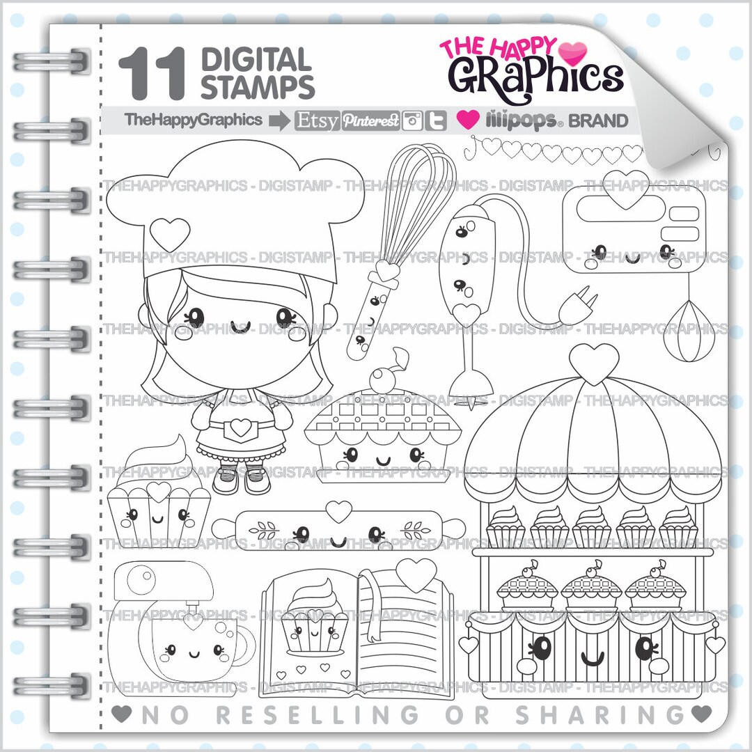 Bakery Digistamp, Digital Images, Digital Graphics, Digital Stamps ...