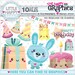 Rabbit Clipart Rabbit Graphic COMMERCIAL USE Planner - Etsy