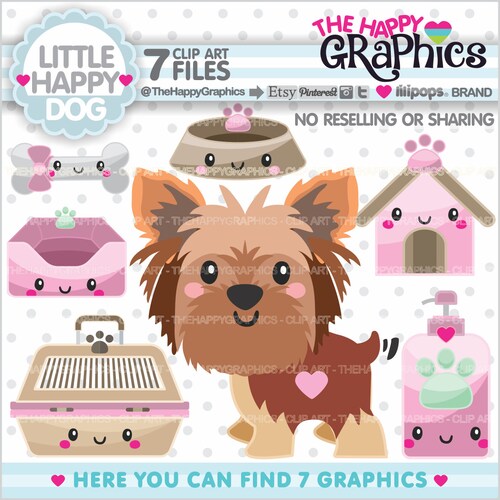 Dog Clipart Dog Graphic Commercial Use Dog Party Planner - Etsy