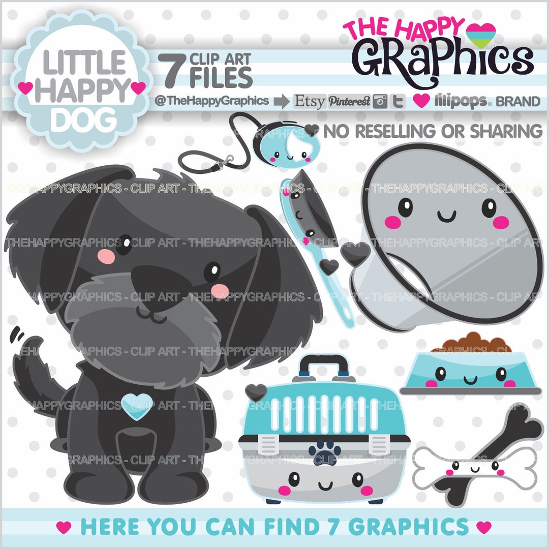 Dog Clipart, Dog Graphic, COMMERCIAL USE, Dog Party, Planner ...