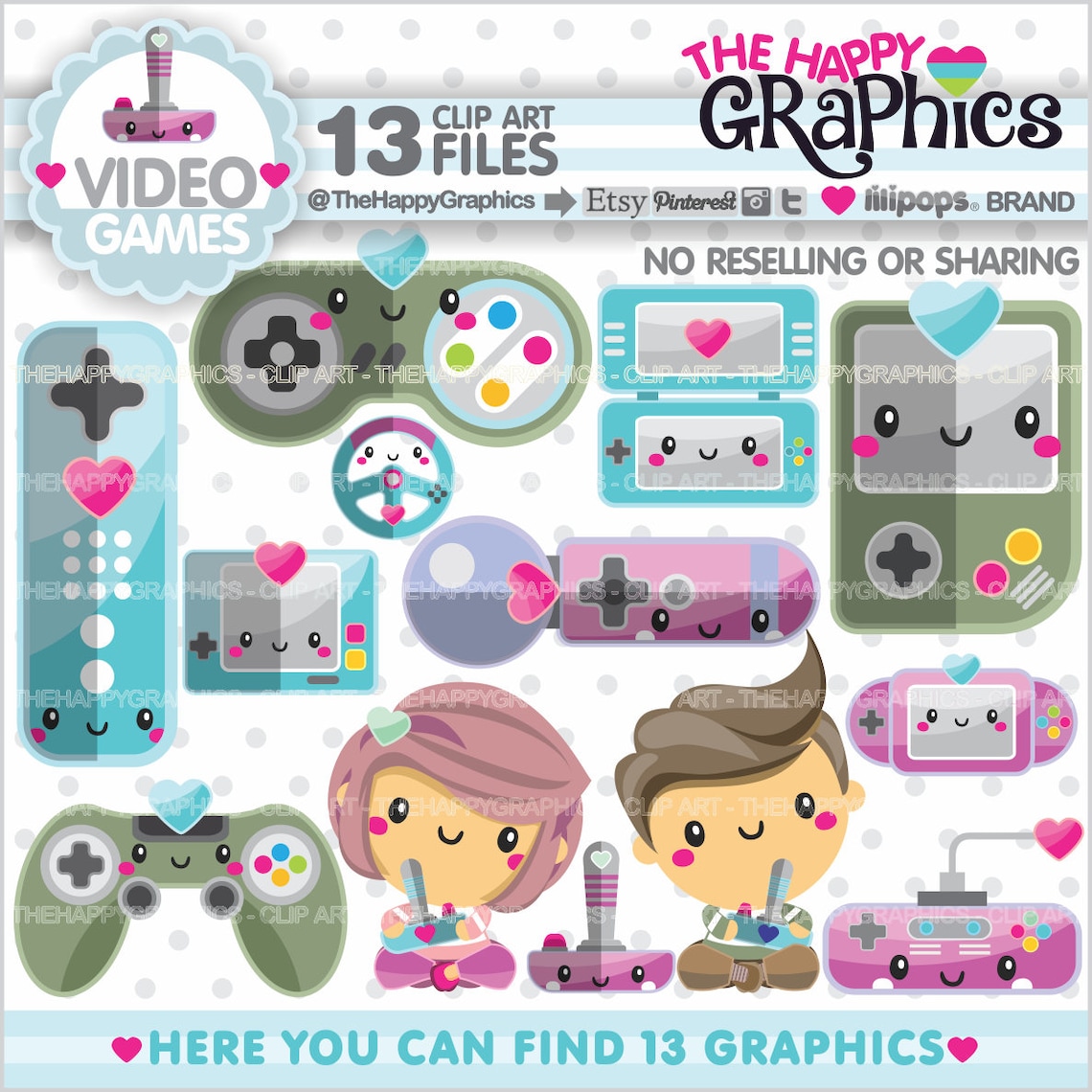 Video Game Clipart Video Game Graphics COMMERCIAL USE Video - Etsy