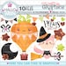 Halloween Clipart, Halloween Graphics, COMMERCIAL USE, Halloween Decor ...