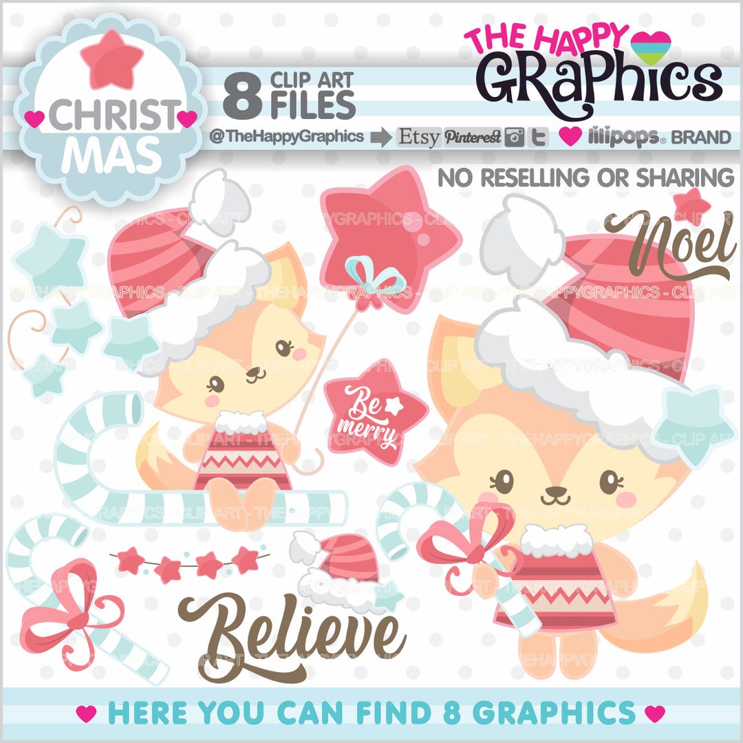 Christmas Clipart, Christmas Graphics, COMMERCIAL USE, Christmas Party ...