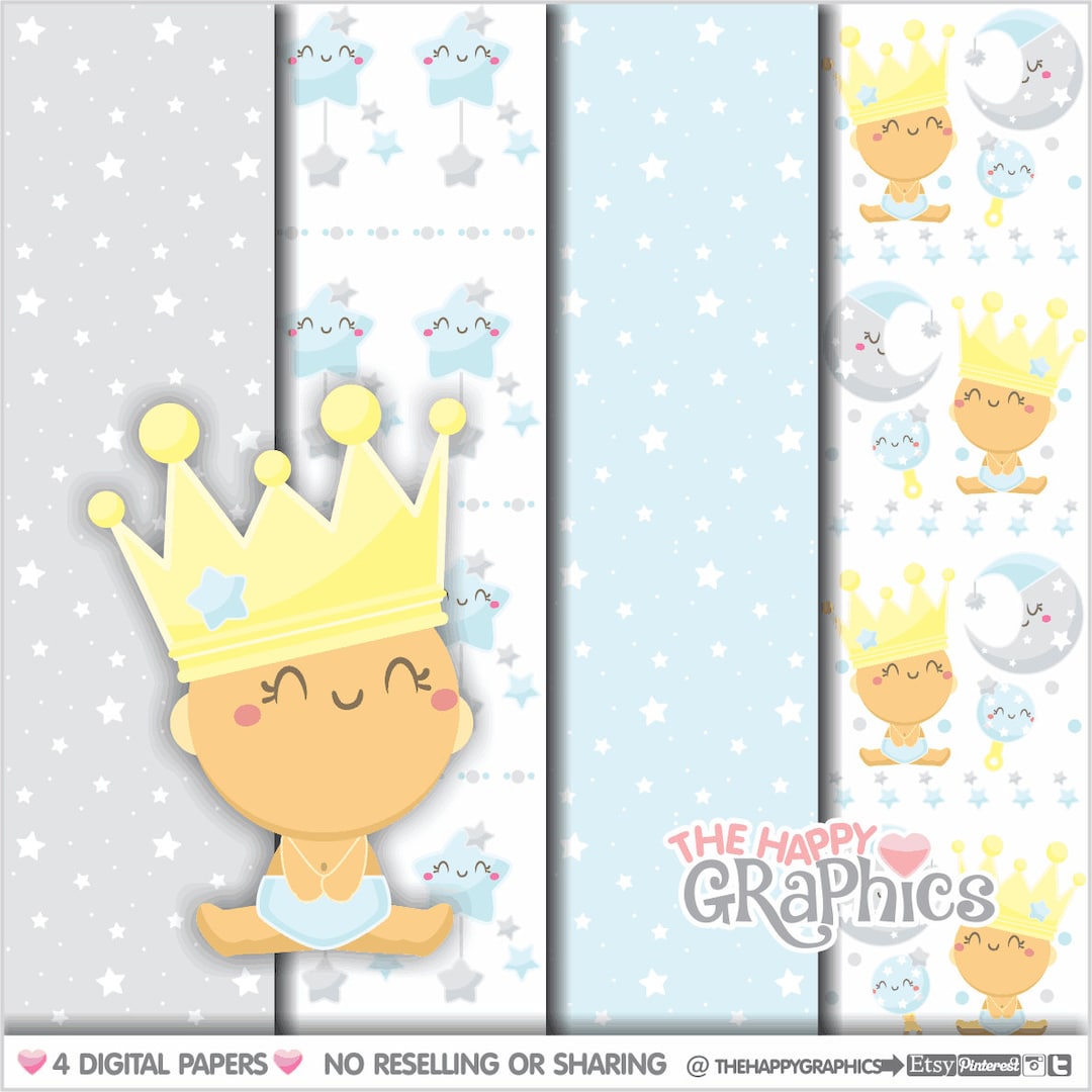 Baby Digital Paper, COMMERCIAL USE, Baby Pattern, Printable Paper, Baby ...