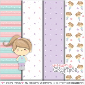 Gym Digital Paper, Gym Pattern, COMMERCIAL USE, Printable Paper ...