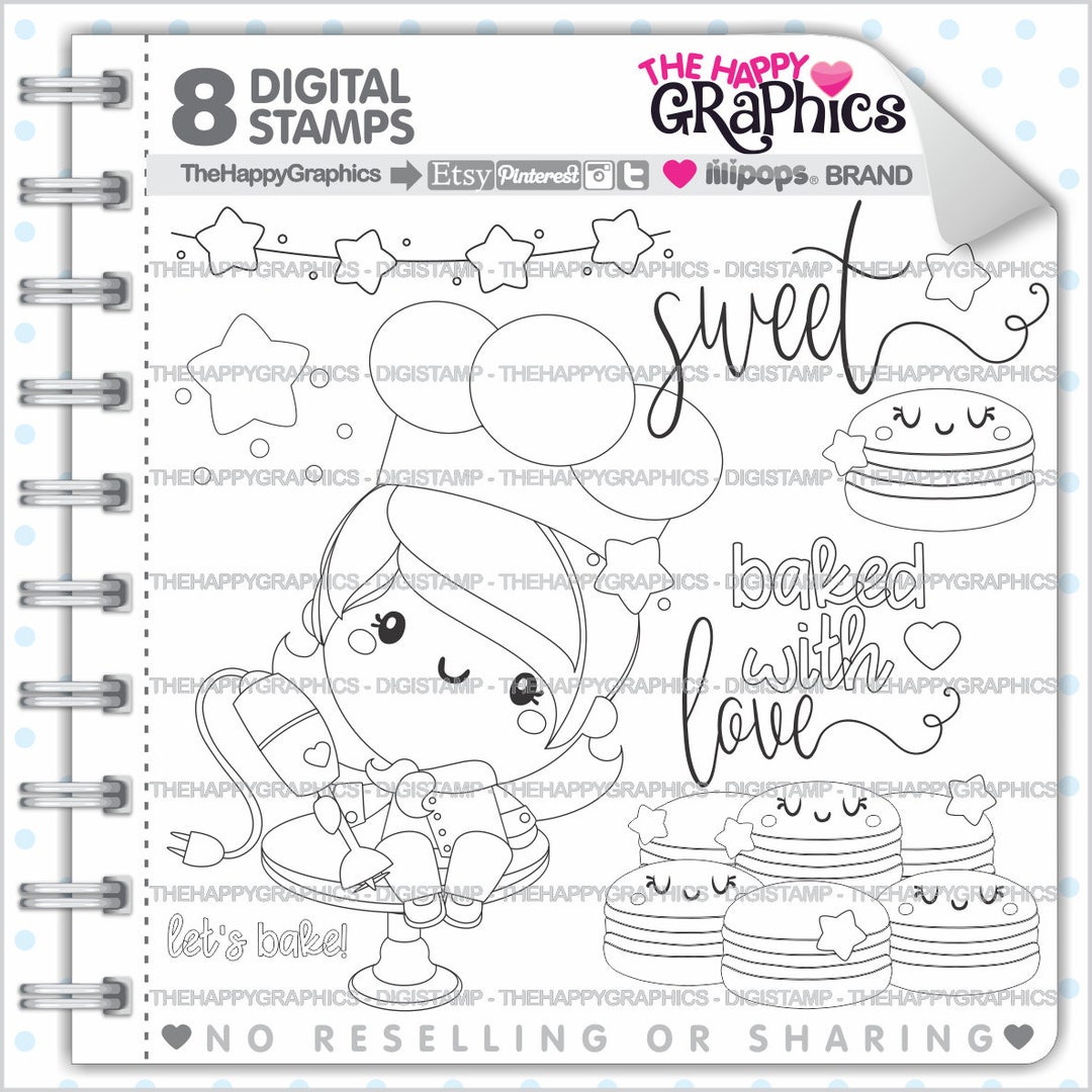 Bakery Stamp, Commercial Use, Digi Stamp, Digital Image, Bakery ...