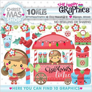 Christmas Clipart, Christmas Graphics, COMMERCIAL USE, Christmas Party ...