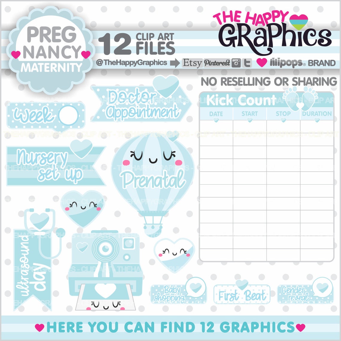 Pregnancy Clipart Pregnancy Graphics COMMERCIAL USE | Etsy