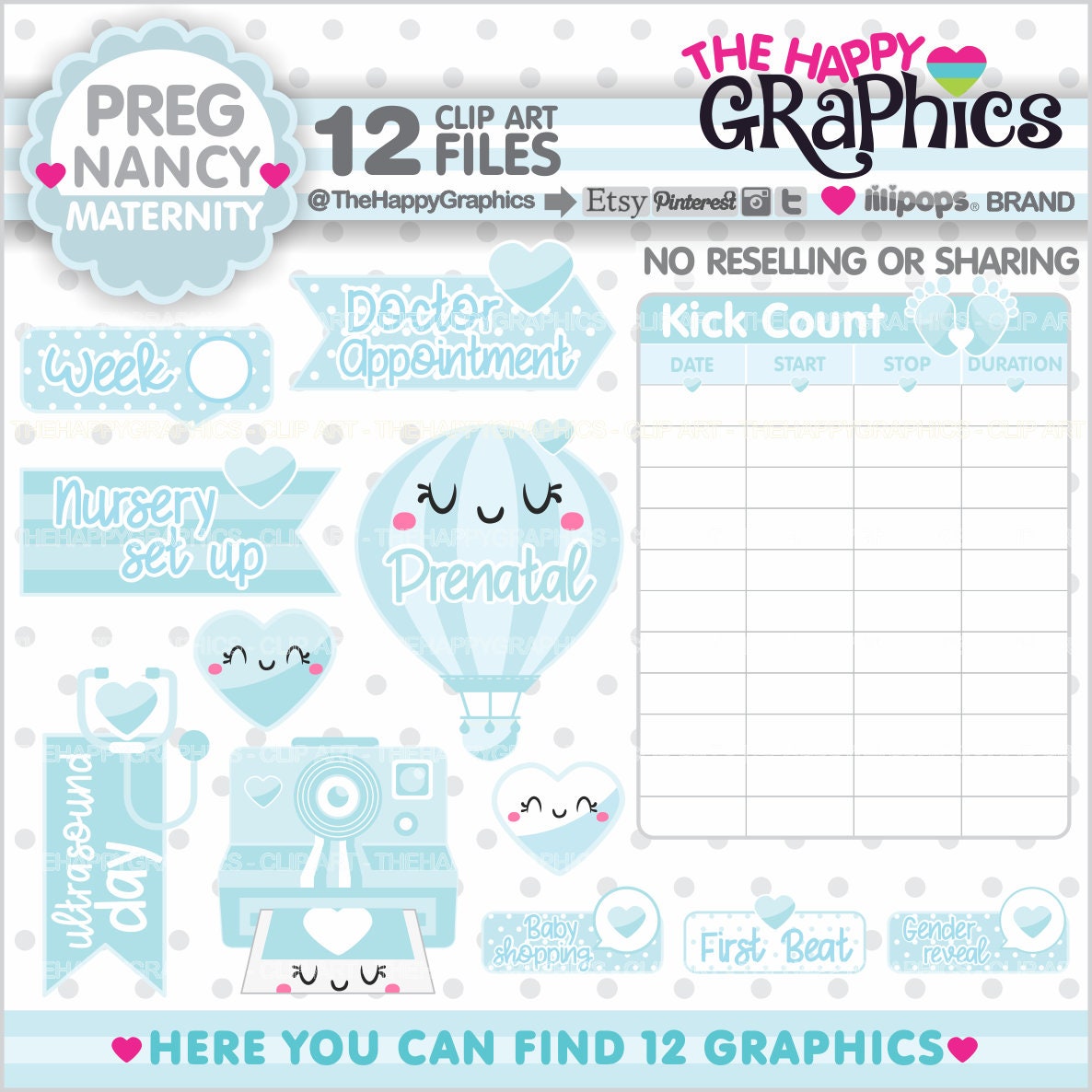 Pregnancy Clipart Pregnancy Graphics COMMERCIAL USE | Etsy