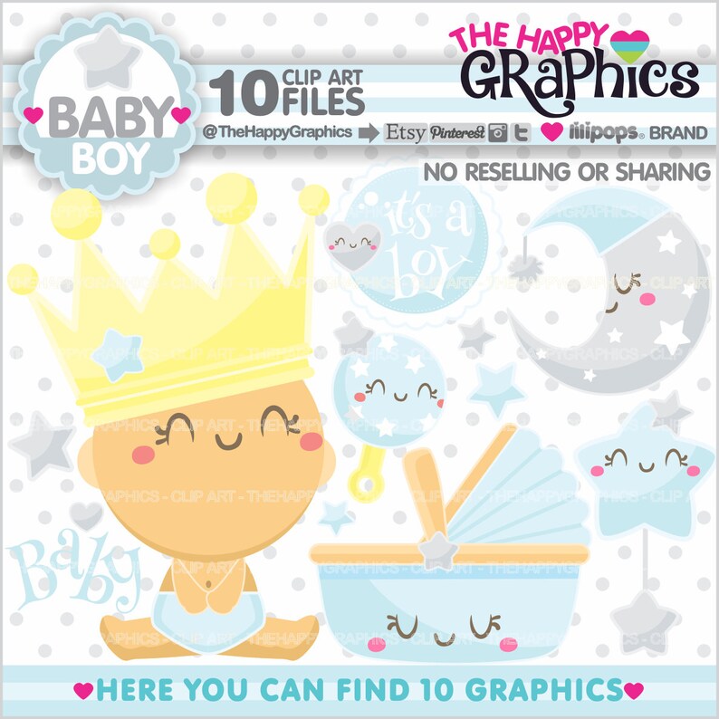 Baby Boy Clipart Baby Boy Graphics COMMERCIAL USE New Born - Etsy