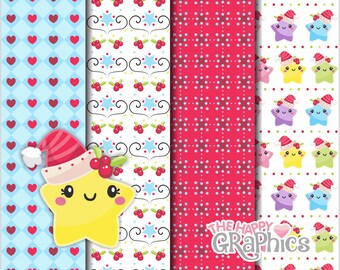 Christmas Papers, Christmas Pattern, COMMERCIAL USE, Christmas Decor ...