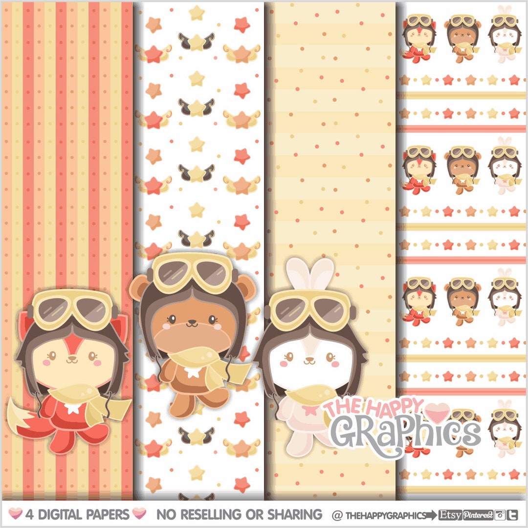 Pilot Digital Paper, COMMERCIAL USE, Pilot Pattern, Printable Paper ...