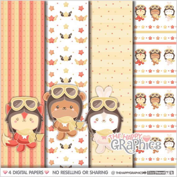 Pilot Digital Paper, COMMERCIAL USE, Pilot Pattern, Printable Paper ...