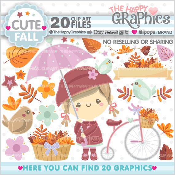 Autumn Clipart, Autumn Graphics, COMMERCIAL USE, Fall Clipart, Fall ...