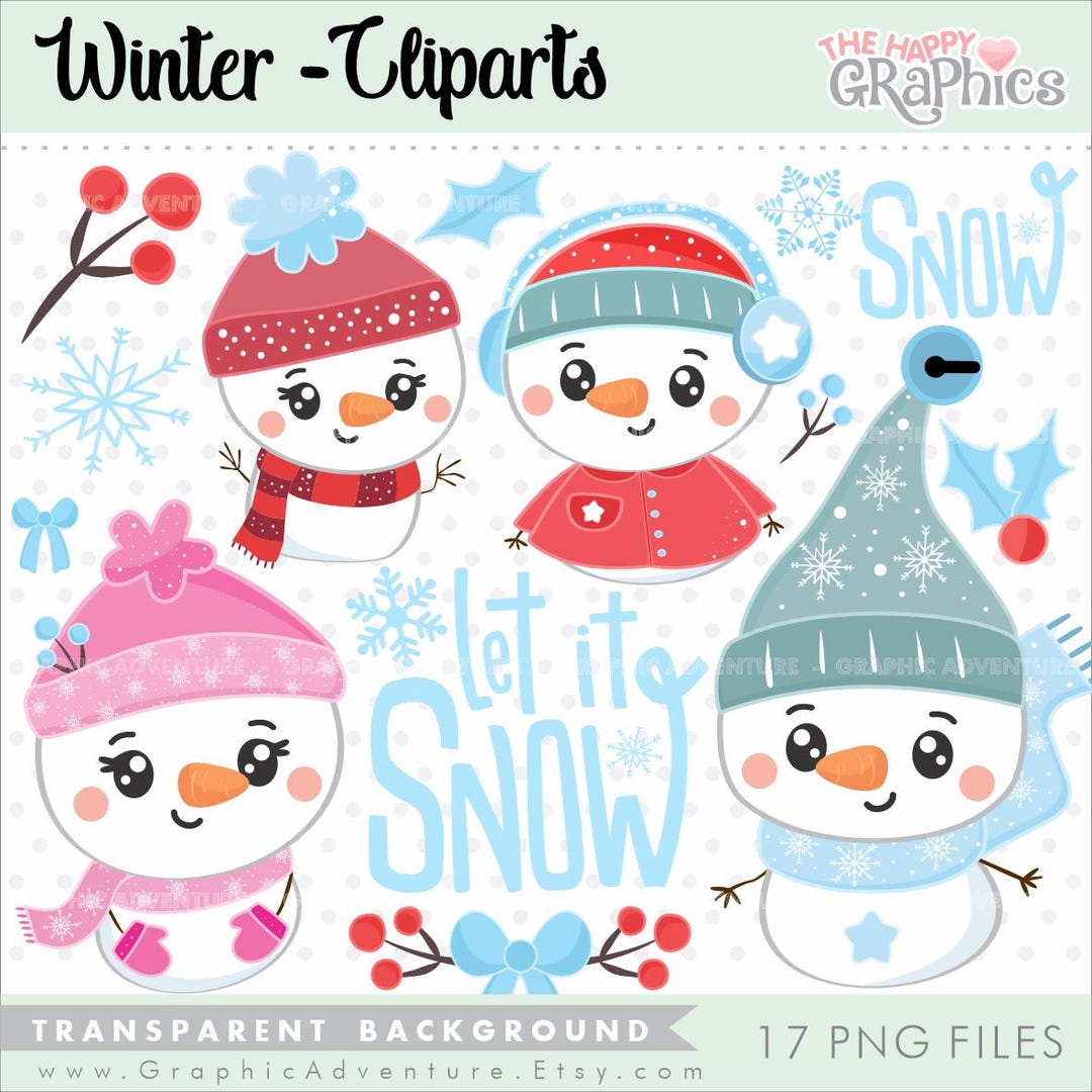 Christmas Clipart, Christmas Graphic, Christmas Party, Christmas Snow ...