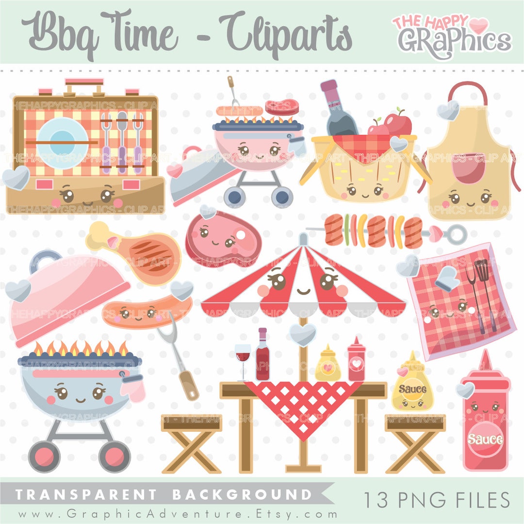 Bbq Clipart, Bbq Graphics, Planner Accessories, Barbecue Clipart ...