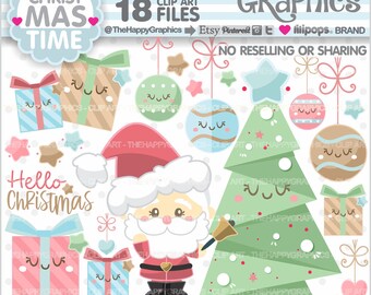 Santa Claus Clipart Christmas Clipart COMMERCIAL USE Noel | Etsy