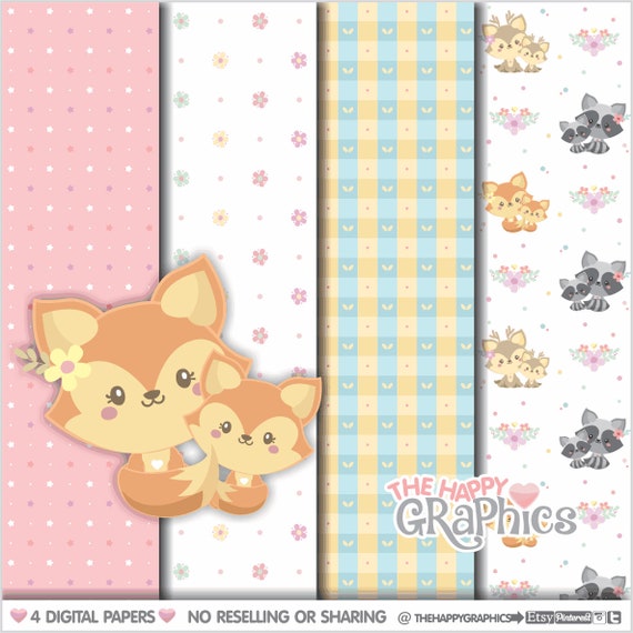 Mother Digital Paper, COMMERCIAL USE, Mother Pattern, Printable Paper ...