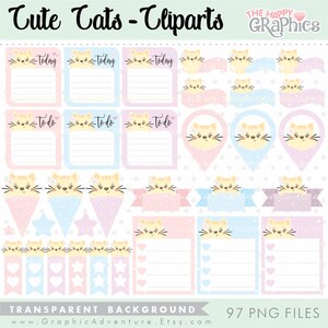 Planner Elements, Reminder Clipart, Badges, Note Paper, Stationary ...