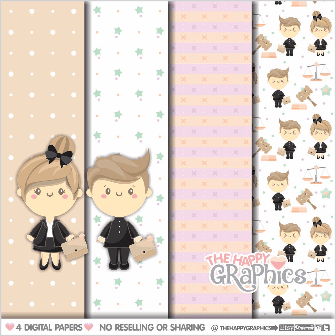 Lawyer Digital Paper COMMERCIAL USE Lawyer Pattern - Etsy