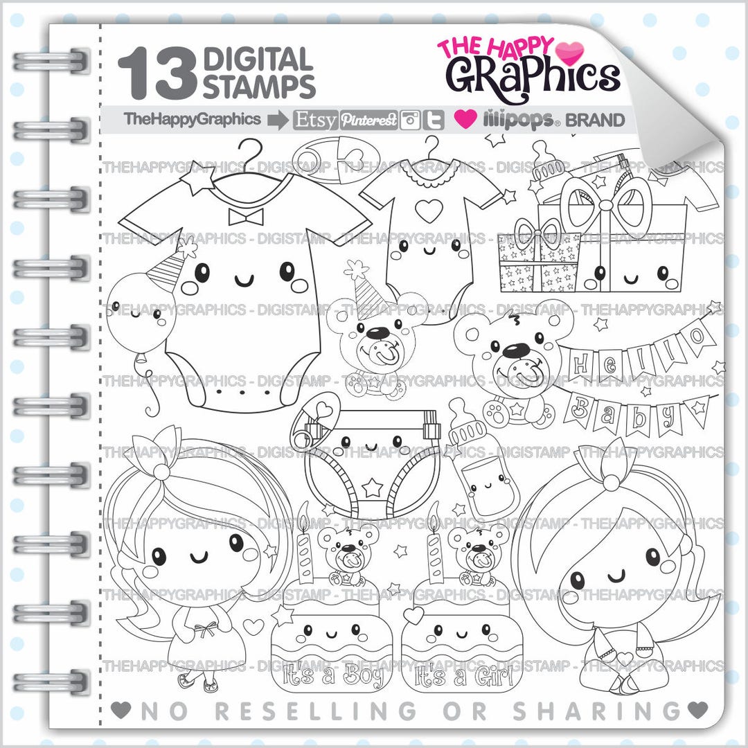 Baby Stamp, Commercial Use, Digi Stamp, Digital Image, Baby Digistamp ...