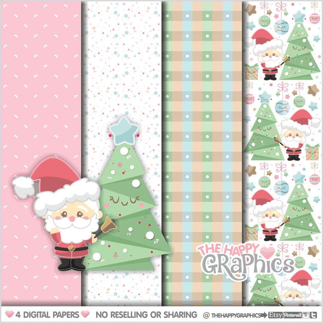 Christmas Digital Papers, Noel Patterns, COMMERCIAL USE, Christmas ...