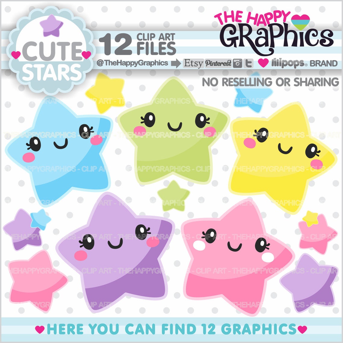 Star Clipart Star Graphics COMMERCIAL USE Magig Clipart - Etsy