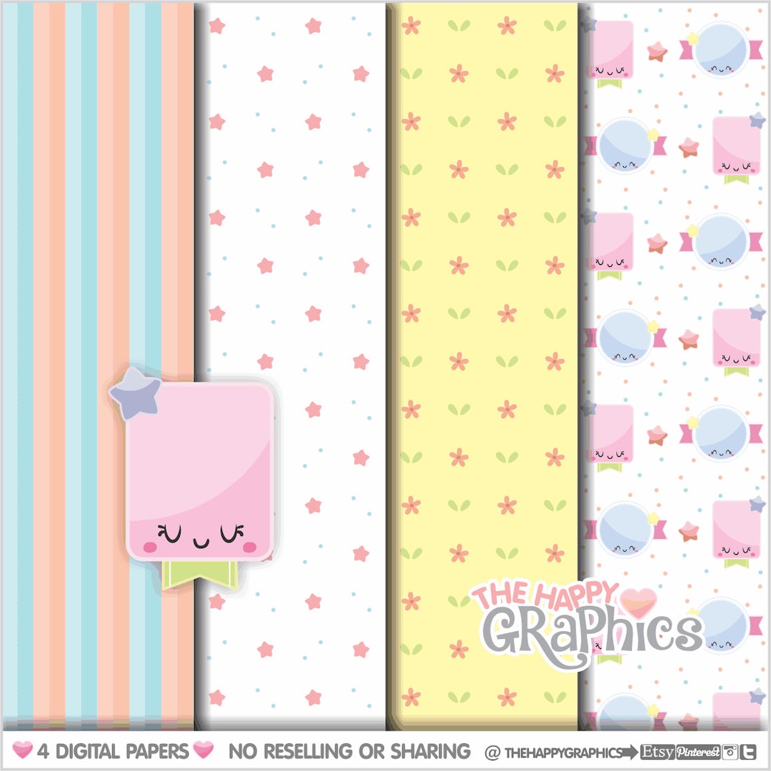 Cute Digital Paper, Cute Pattern, Printable Paper, Digital Pattern ...