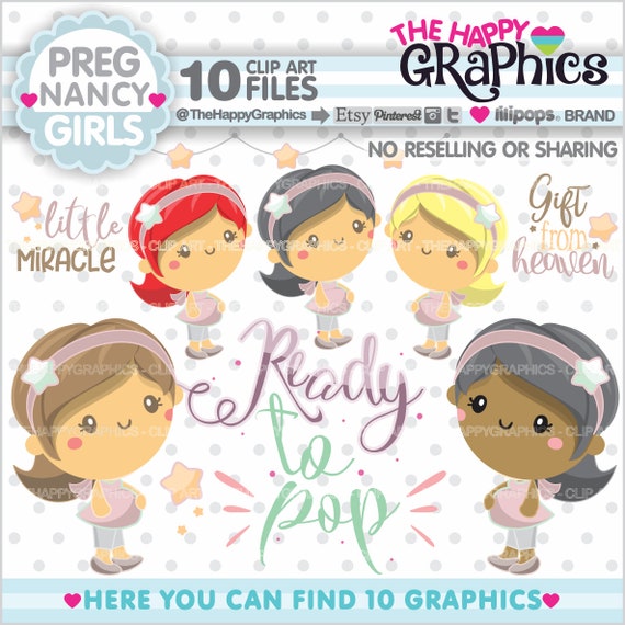 Baby Clipart, Baby Graphics, COMMERCIAL USE, Pregnant Mom, Pregnancy ...