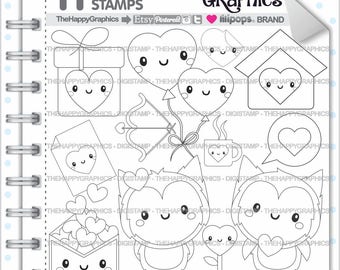Valentine PUPPY DOG Digital Stamps. Cute Animals Dog Bowl - Etsy Canada