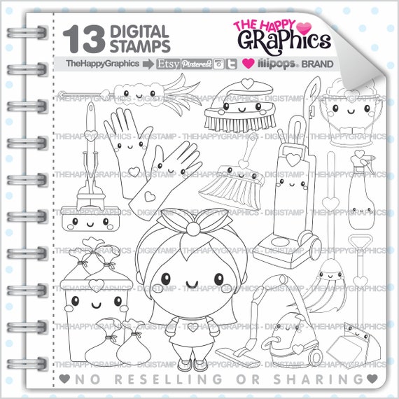 Clean Up Stamp, Commercial Use, Digi Stamp, Digital Image, Clean Up ...