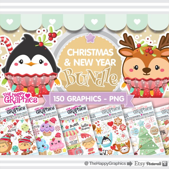 Christmas Clipart Christmas Bundle Christmas PNG Clipart | Etsy