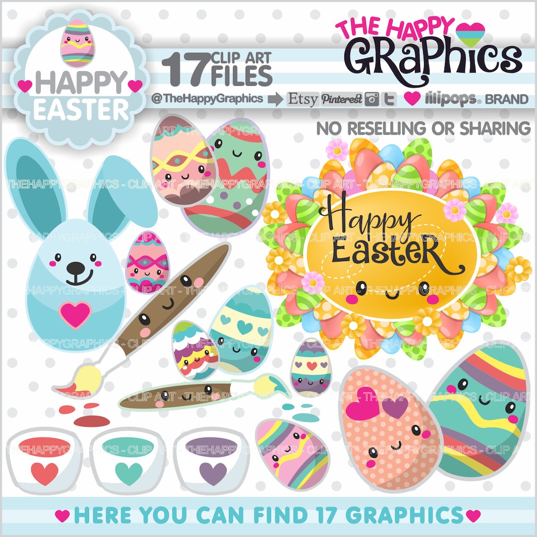 Easter Clipart, Easter Graphics, COMMERCIAL USE, Spring Cliparts ...