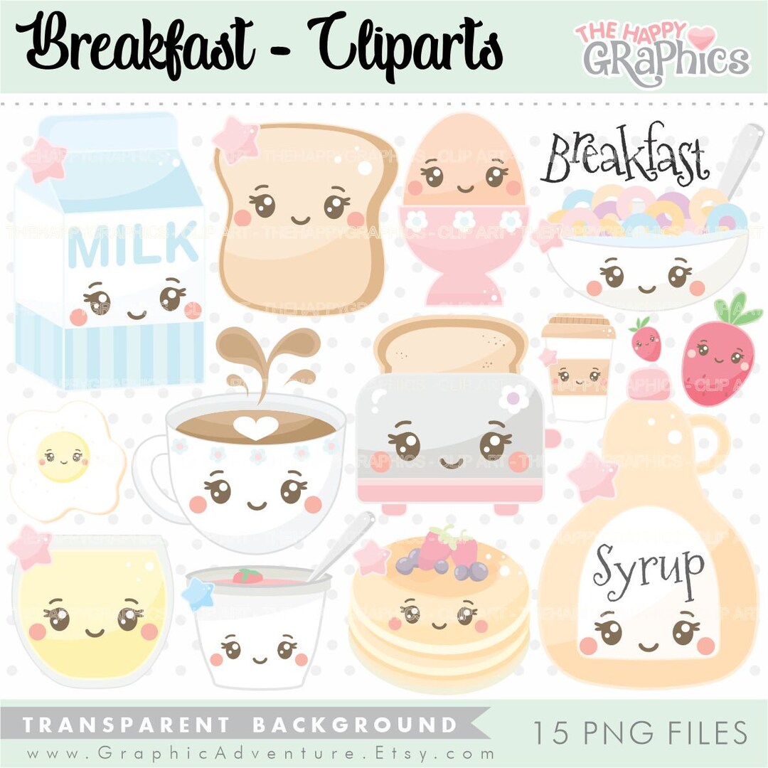 Breakfast Clipart, Breakfast Graphics, Food Graphics, Fruits, Planner ...