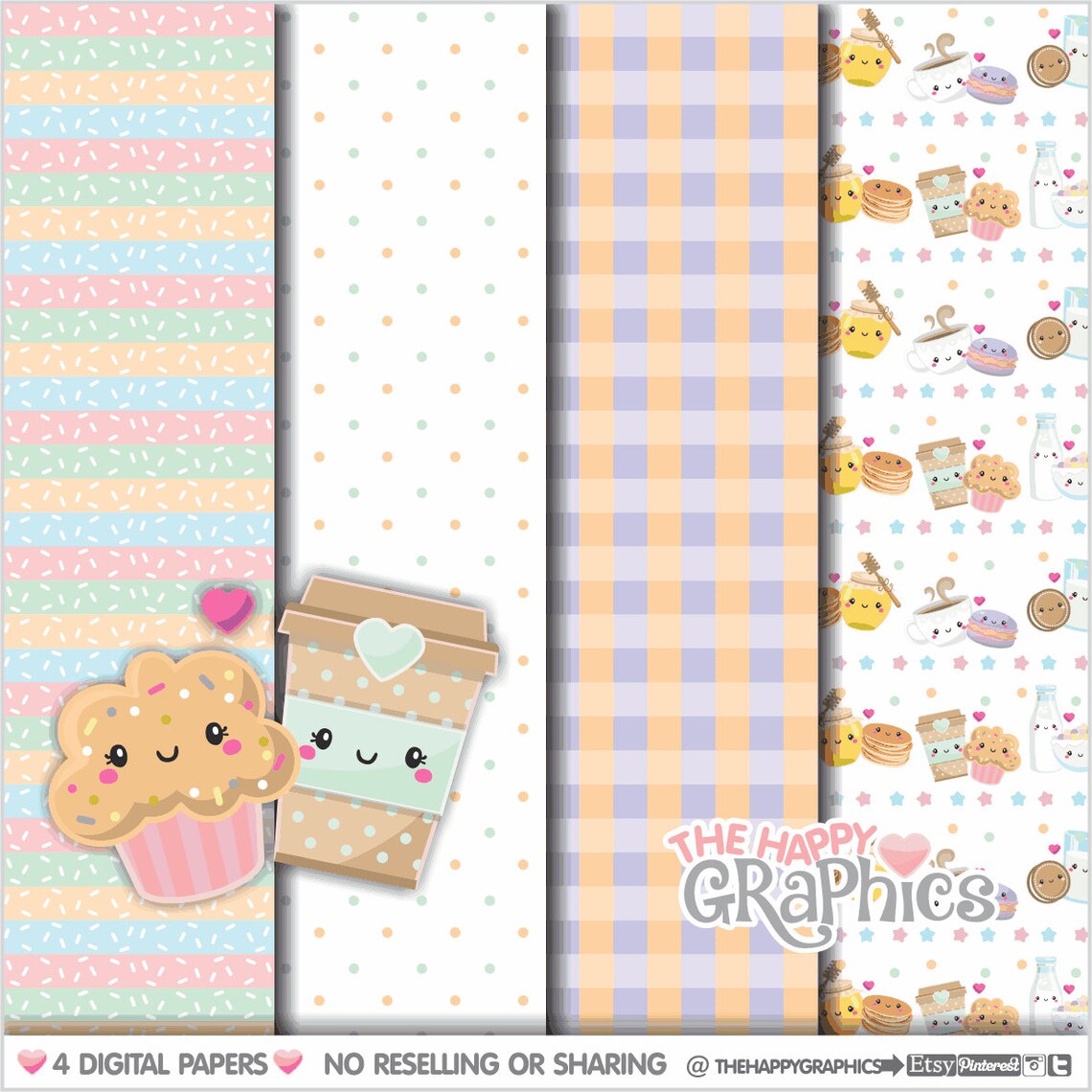 Valentine Digital Paper Valentine Pattern COMMERCIAL USE - Etsy