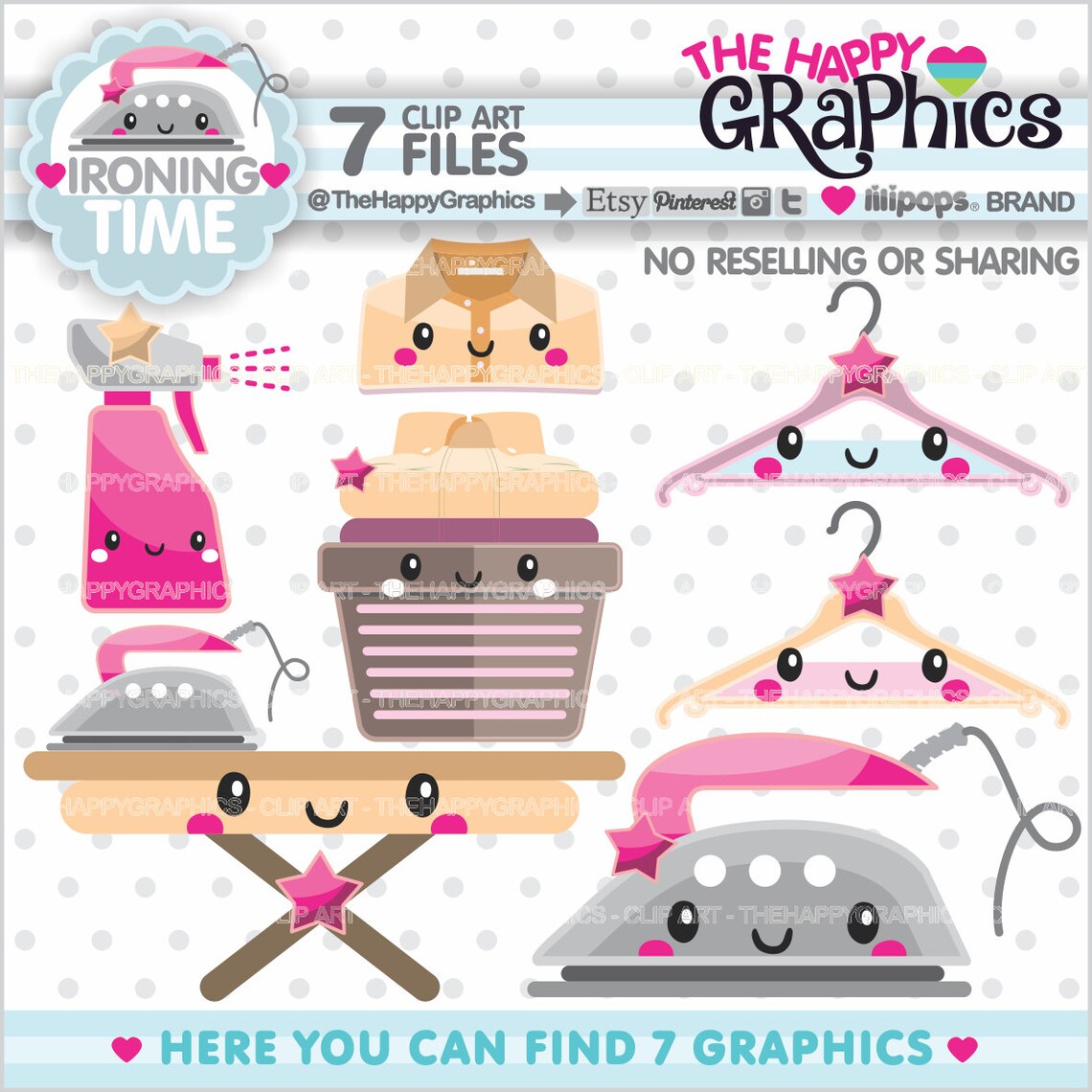 Iron Clipart Iron Graphic COMMERCIAL USE Ironing Cliparts - Etsy