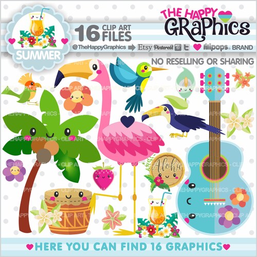 Flamingo Clipart Flamingo Graphics COMMERCIAL USE Flamingo - Etsy