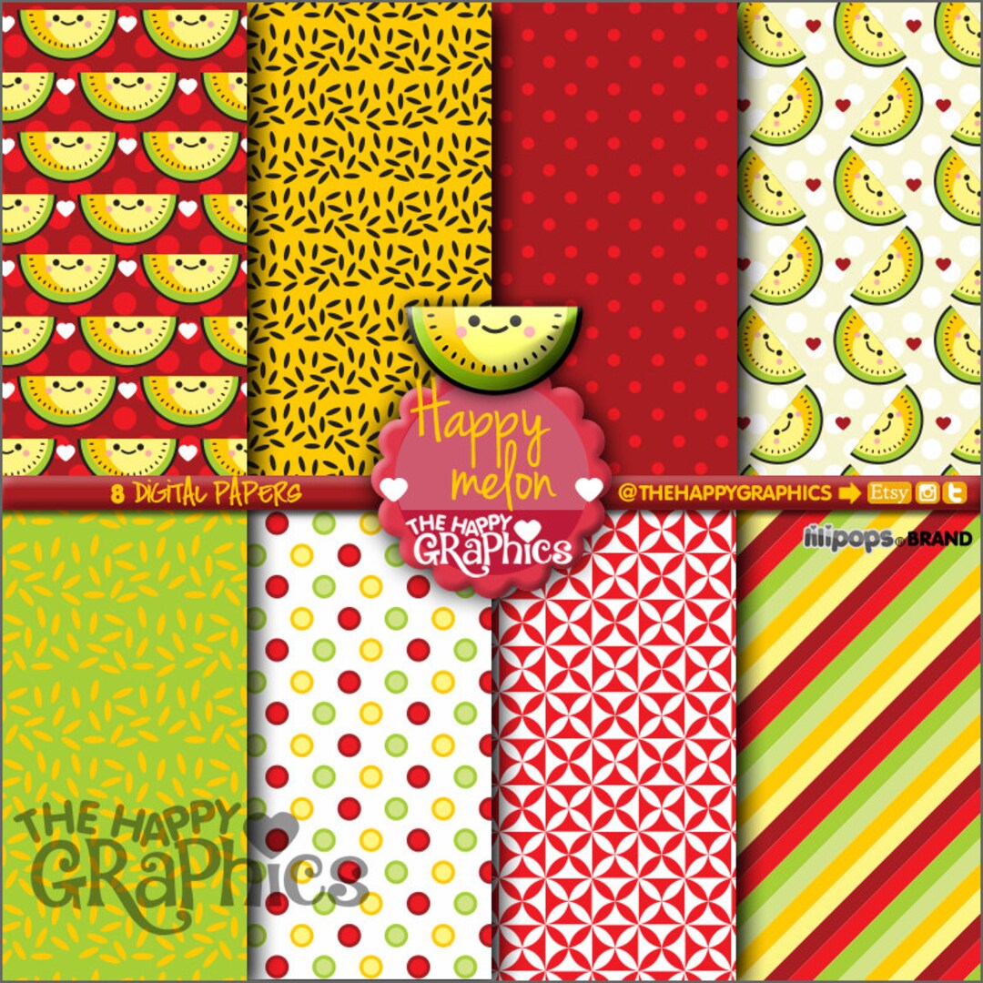 Fruit Digital Paper COMMERCIAL USE Printable Paper Digital - Etsy