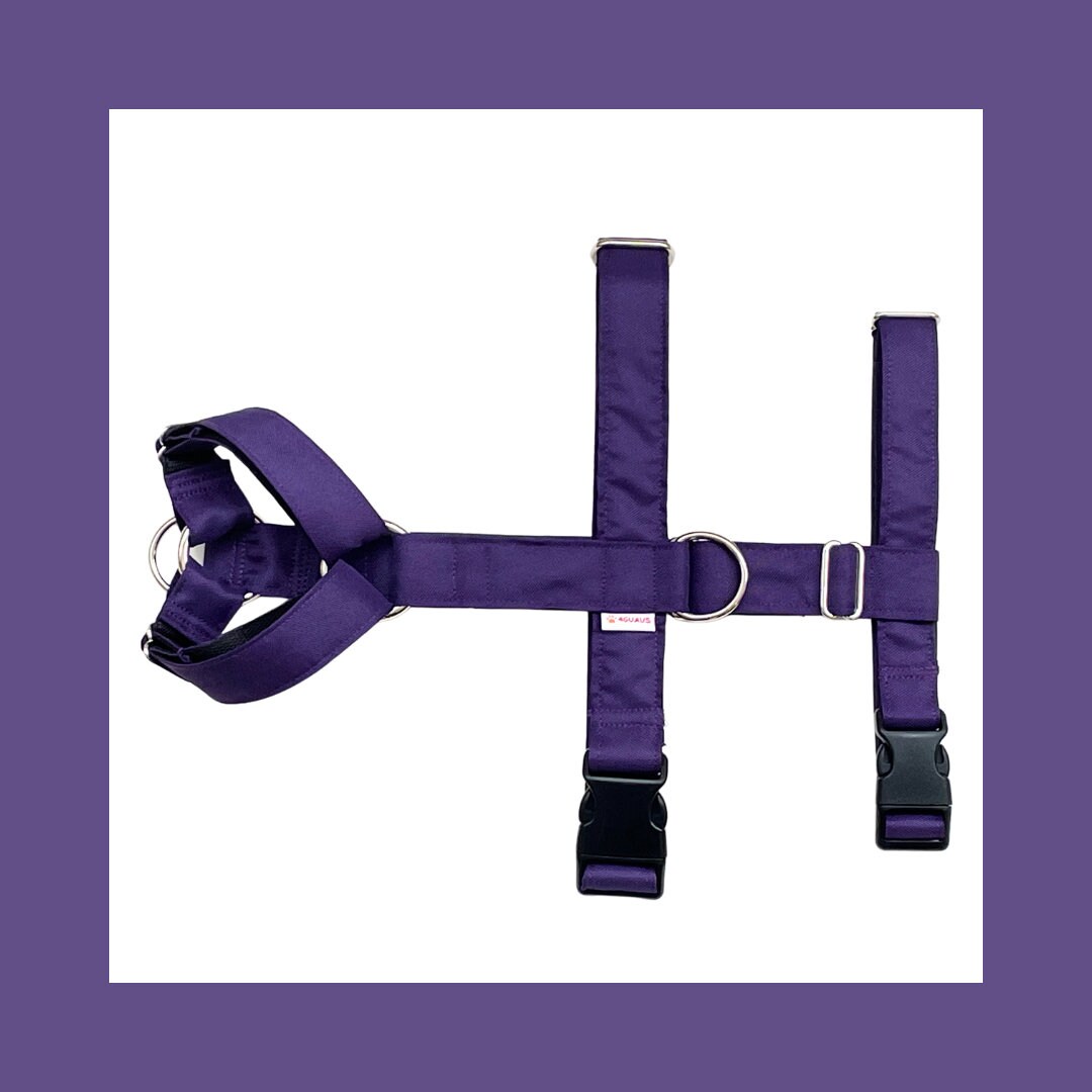 Triple Dog Harness for Greyhound and Other Breeds Purple. Not Pull ...